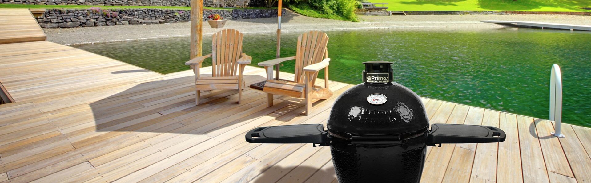 Round Charcoal Kamado Grill | Primo Ceramic Grills